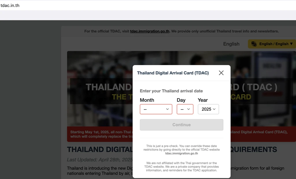 泰国TDAC系统将提高管理效率 | Vietnam+ (VietnamPlus)